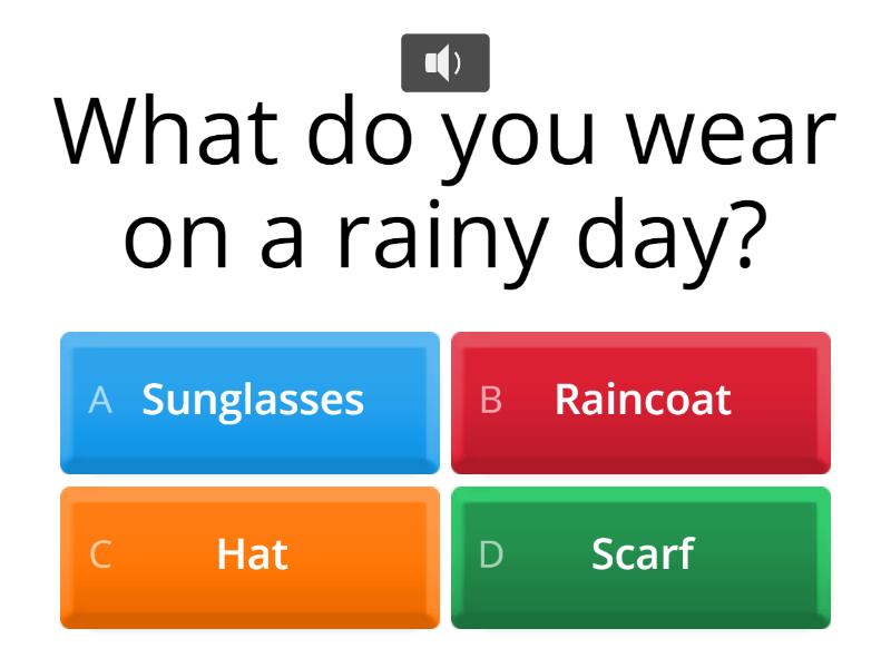 Lesson 12: Rainy day - Quiz
