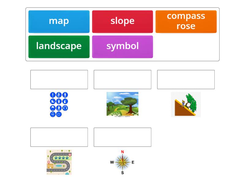 Landforms Vocabulary - Match up
