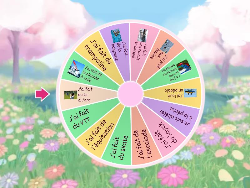 Studio 3 module 4 holidays past tenses - Spin the wheel