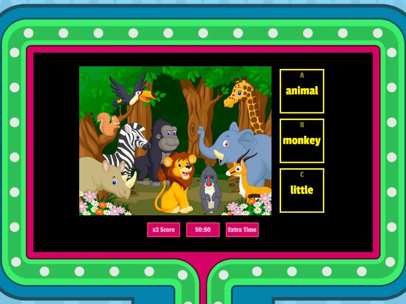 Unit 11 I like monkeys! (full) - Gameshow quiz