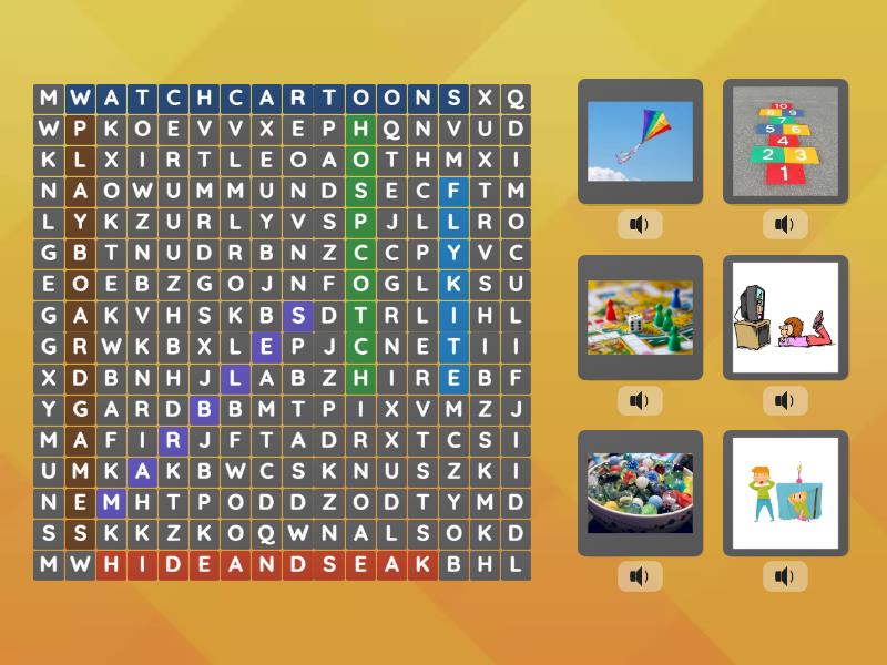 : What did you use to play? - Wordsearch