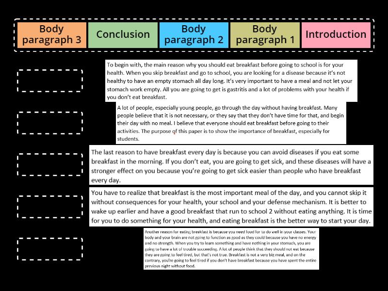 B1.3 - Essay structure - Une las parejas