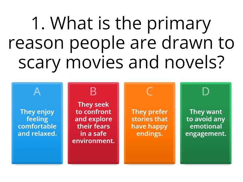 SAT Practice Questions on the Allure of Fear - Quiz