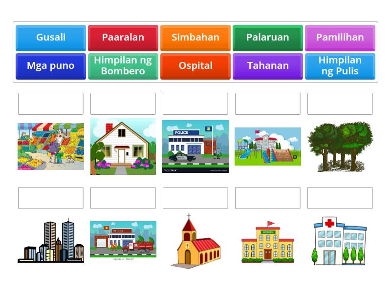 Iba't Ibang Estruktura Patungo sa Paaralan - Match up