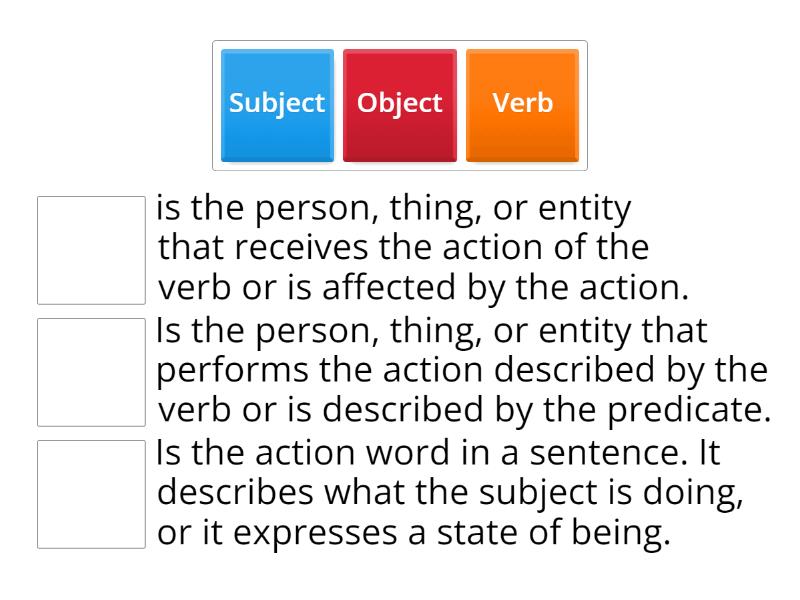 Subject-verb agreement - Match up