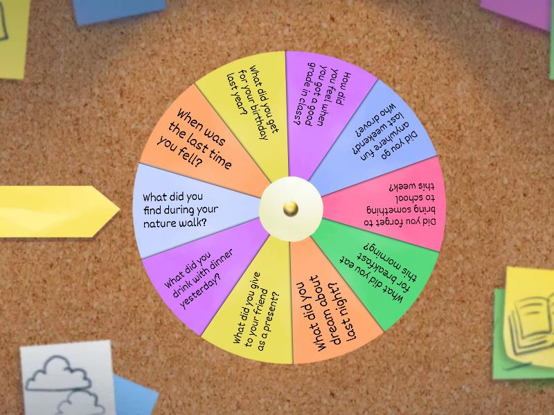 Irregular Verbs Speaking Practice: Part 2 - Spin the wheel