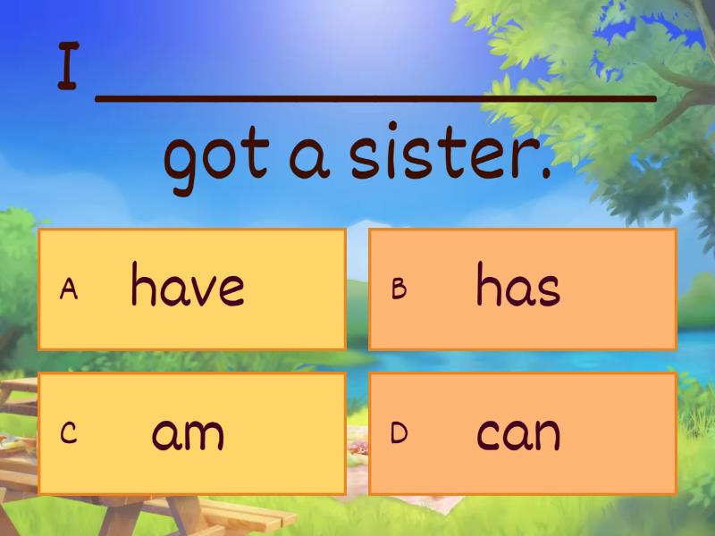 Have got / Can / Be: (A1) - Quiz