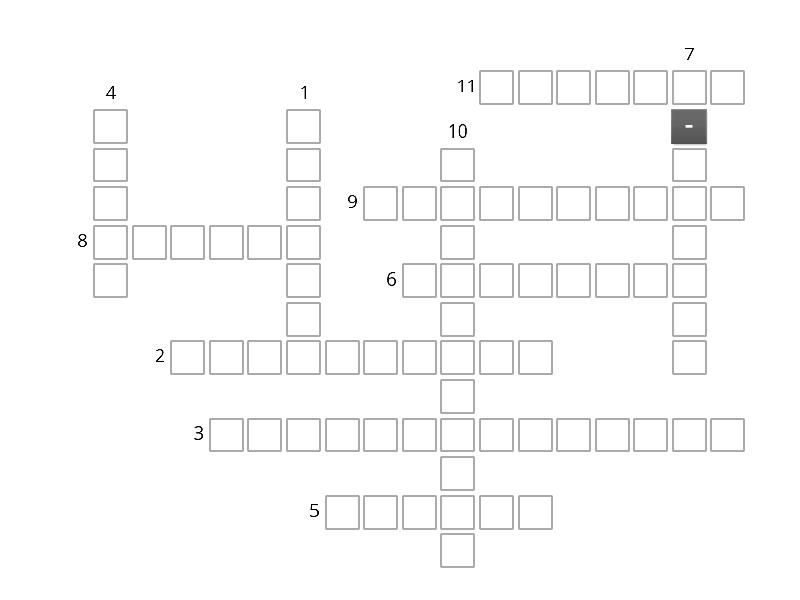 unit 12 vocabulary - Crossword