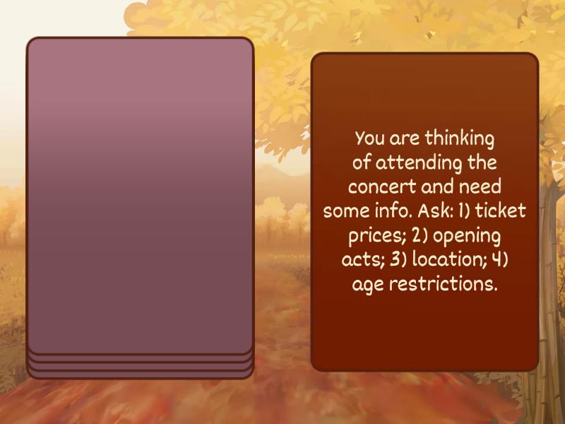 EGE speaking part 2 - Speaking cards