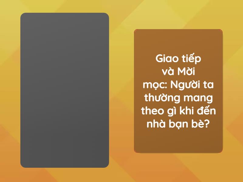 Etiquettes - Prompts (Basic Vietnamese) - Speaking cards