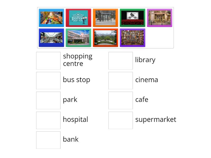 Places in town - Match up