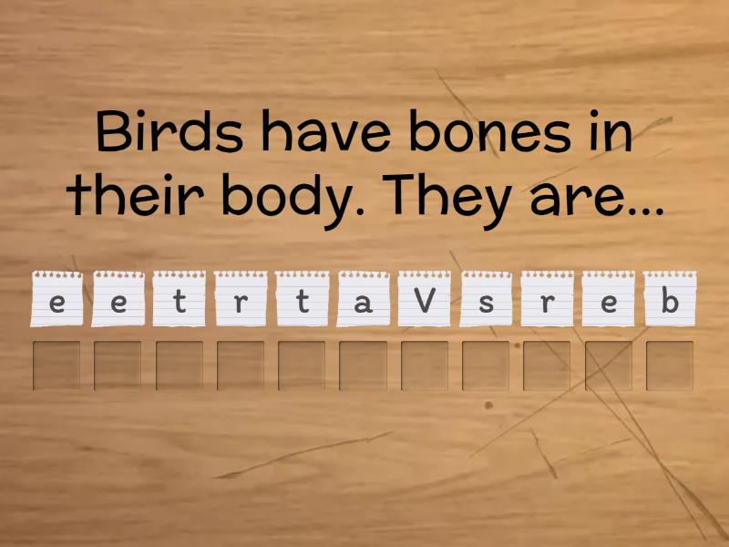 Bird - Anagram