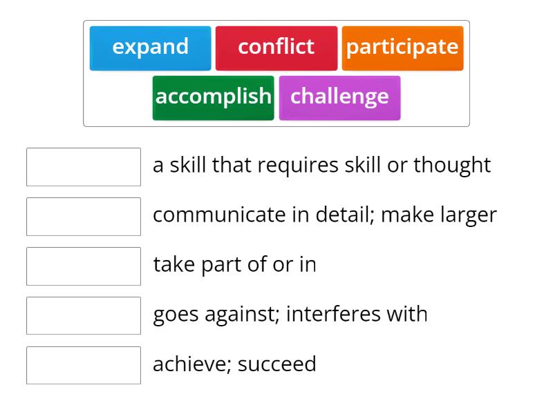 Unit 3 Academic Vocabulary - Match up Unit 3 Academic Vocabulary - Match up