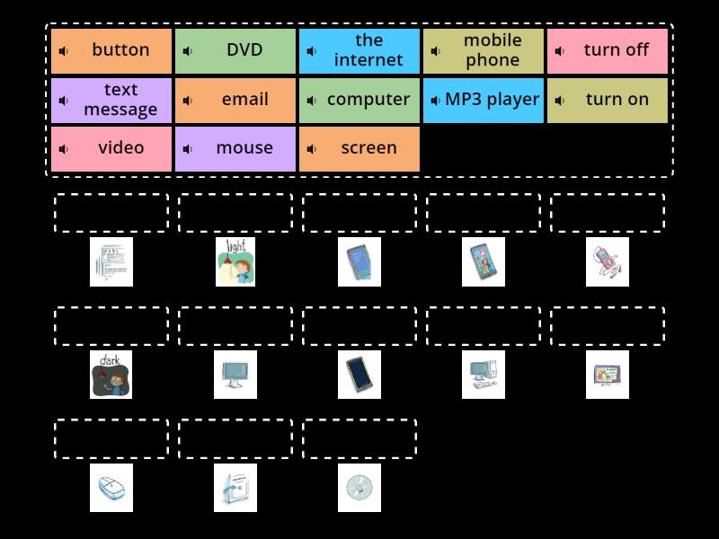 Kid's Box 4 - Unit 6 Technology - Une las parejas