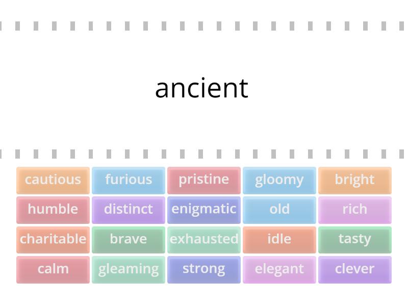 2 Match the Synonyms! - Find the match