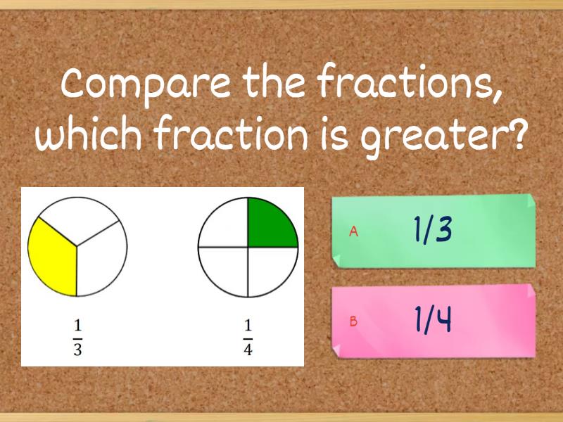Comparing Fractions with common numerators Lesson 2 - Quiz
