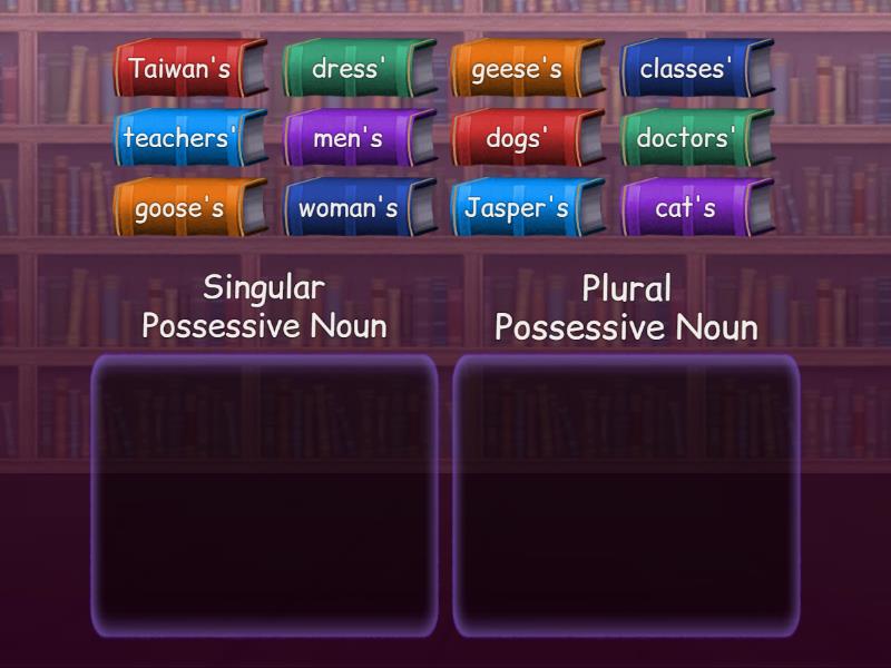 Singular or Plural Possessive Noun? - Group sort