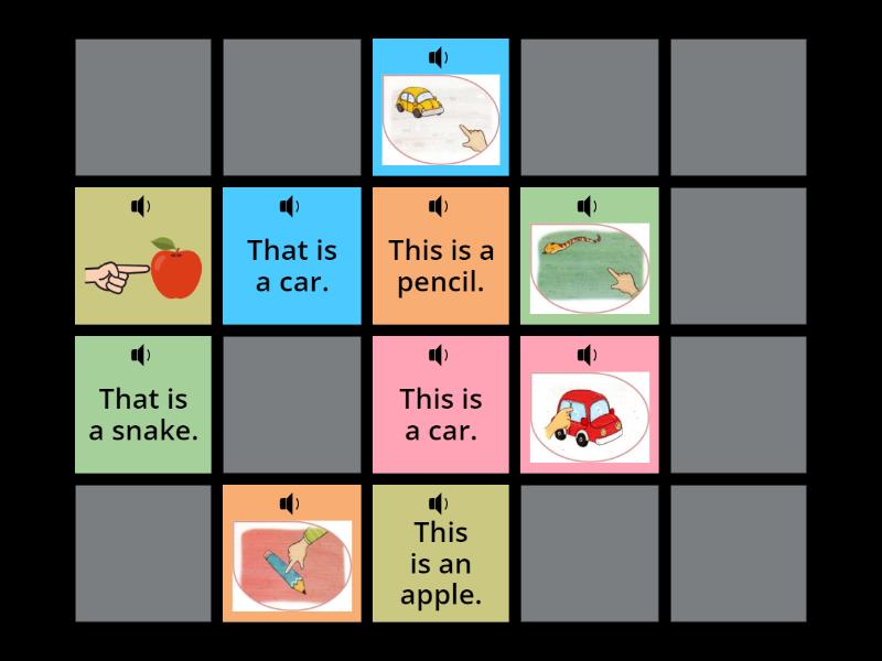 THIS/THAT (1) - Matching pairs