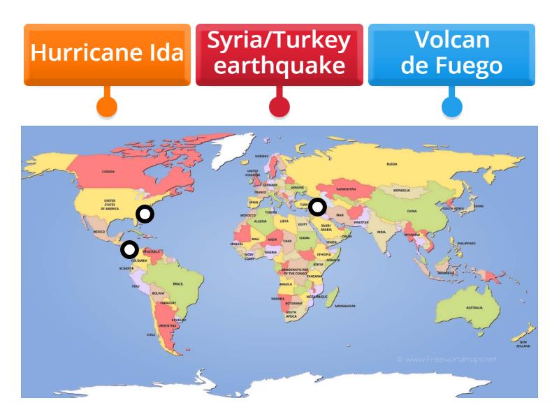 Label the 3 Natural Disasters we will study in this unit: - Labelled ...