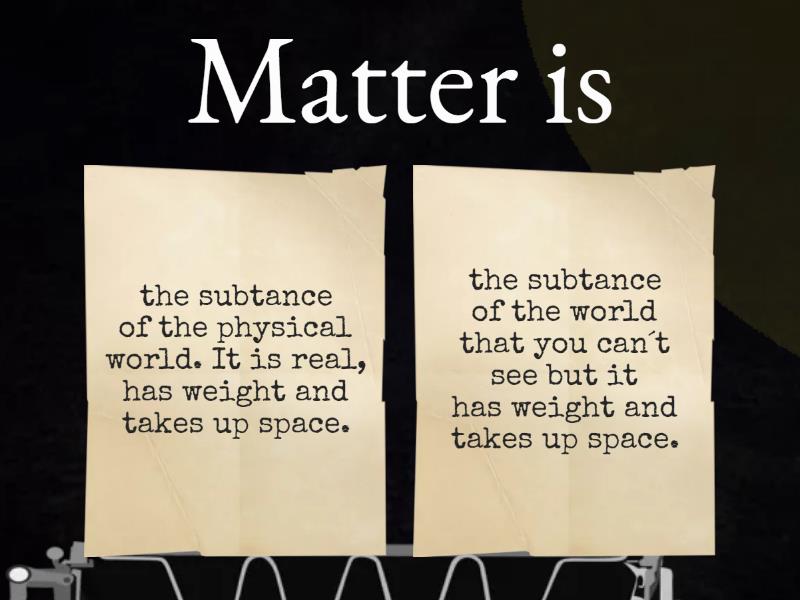 Chapter 2 - Matter - Quiz