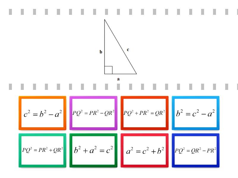 Teorema Pythagoras - Cada oveja con su pareja