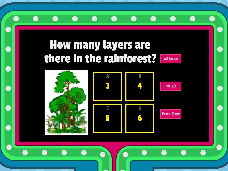 Amazon Rainforest Quick Quiz - Gameshow quiz