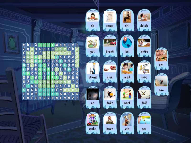 Starlight 4 Irregular verbs - Wordsearch