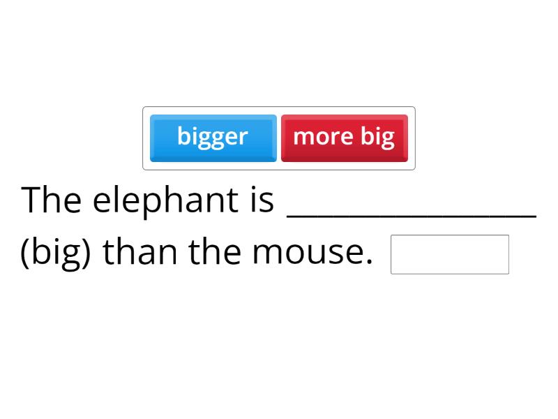 Grade 3 ( Degrees of adjectives in making comparison) - Complete the ...