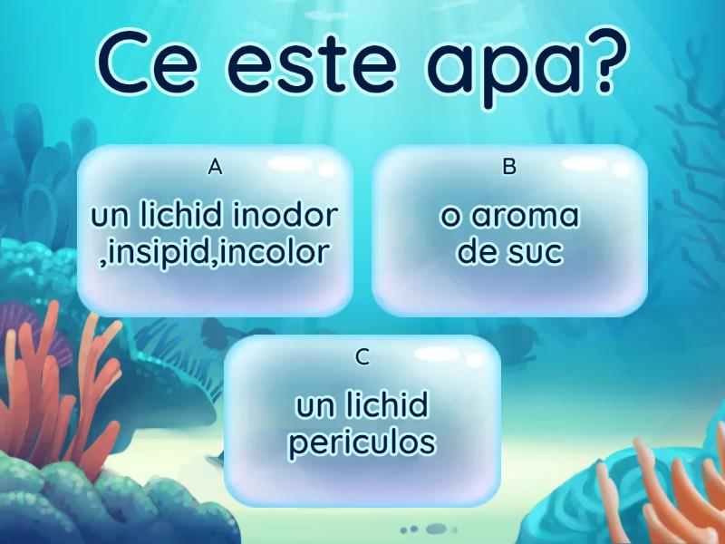 IMPORTANTA APEI PE PAMANT - Quiz