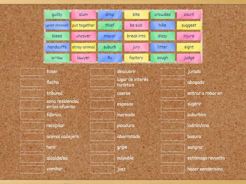 3º ESO - Lagunas de Tollon - Match up