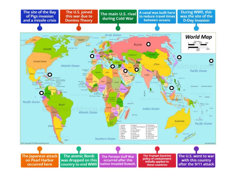 STAAR Review - Map - Labelled diagram