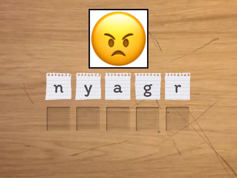 Emoji match task 2 - Anagram
