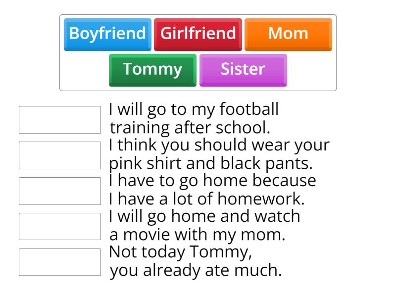 Matching Activity - Match up