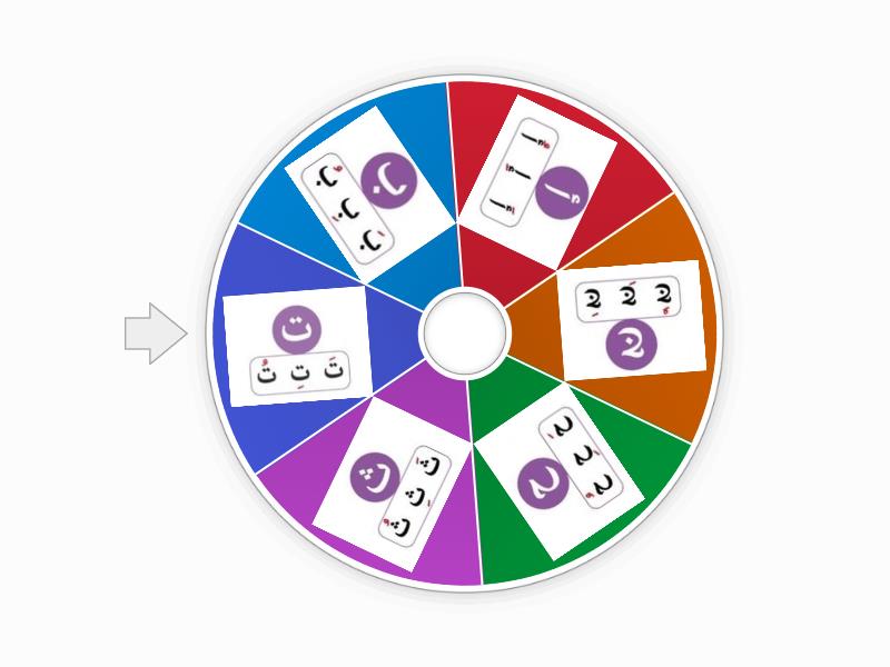 Arabic letters - Spin the wheel