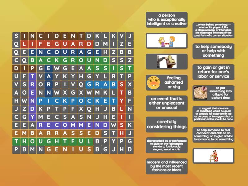 G5 second assessment vocab list - Wordsearch