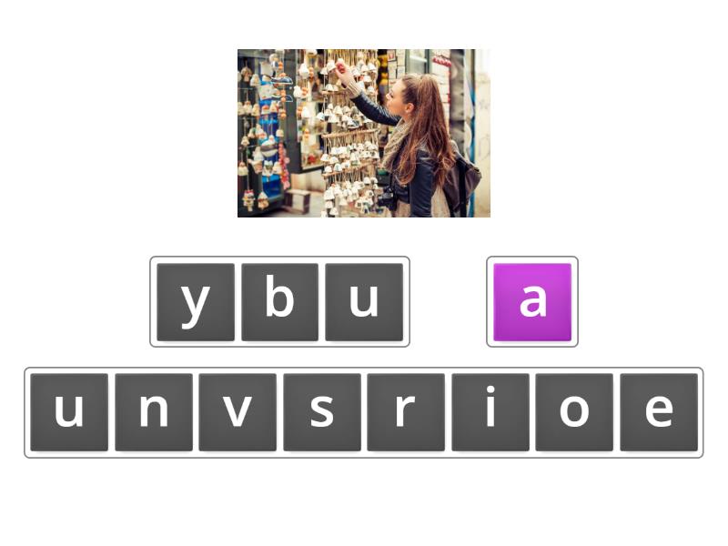 7.3 Things to do on holiday - Anagram