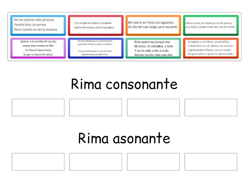 La rima - Group sort