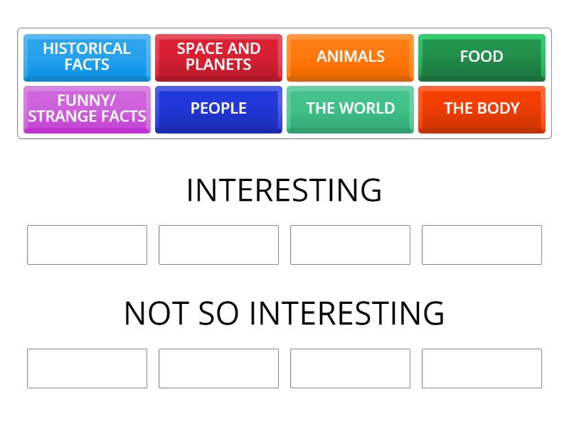 TYPES OF FACTS - Group sort