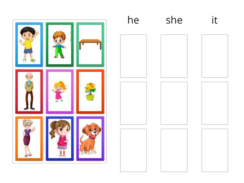 He, She and It. - Group sort