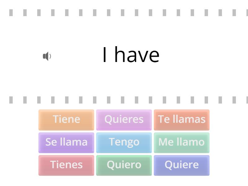 Y6 Key Verbs we have already used with sound files - Find the match