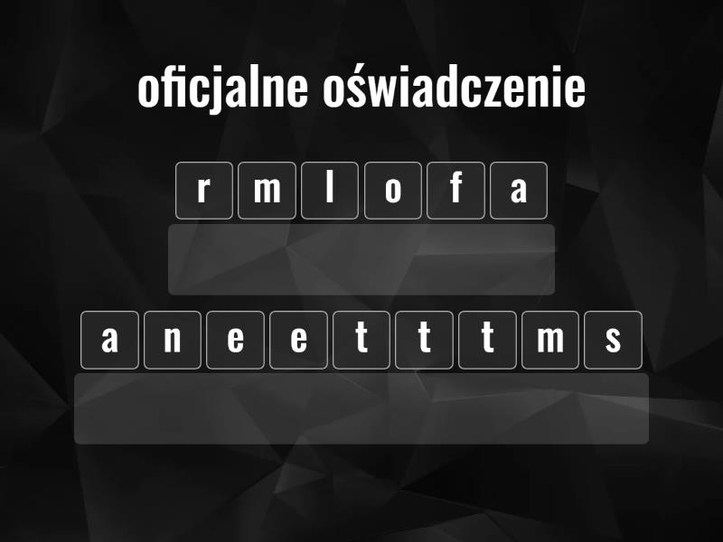 On Screen B1+/B2 Module 5d - Anagram