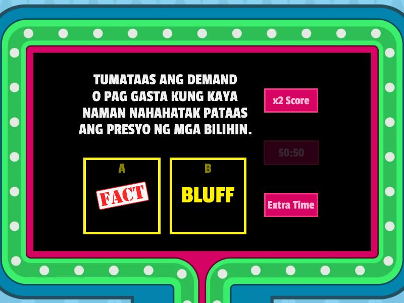 FACT OR BLUFF - Gameshow quiz