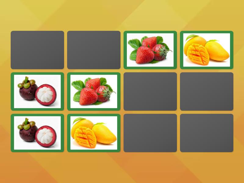 Fruits - Matching pairs
