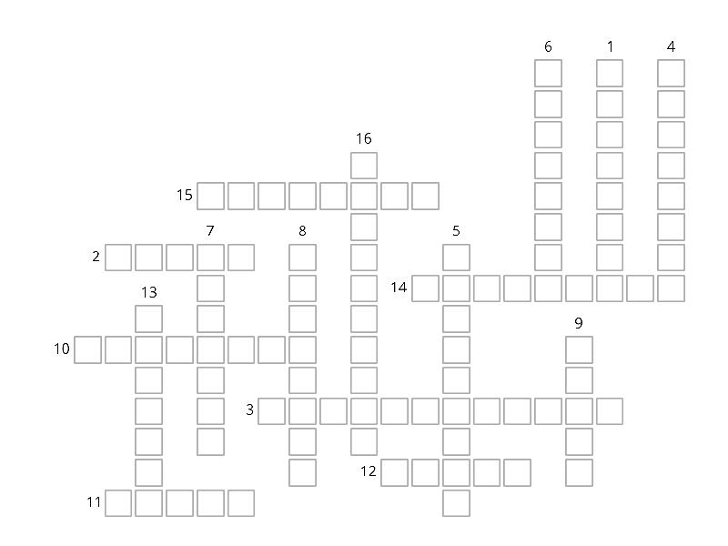 Les adjectifs - - Crossword