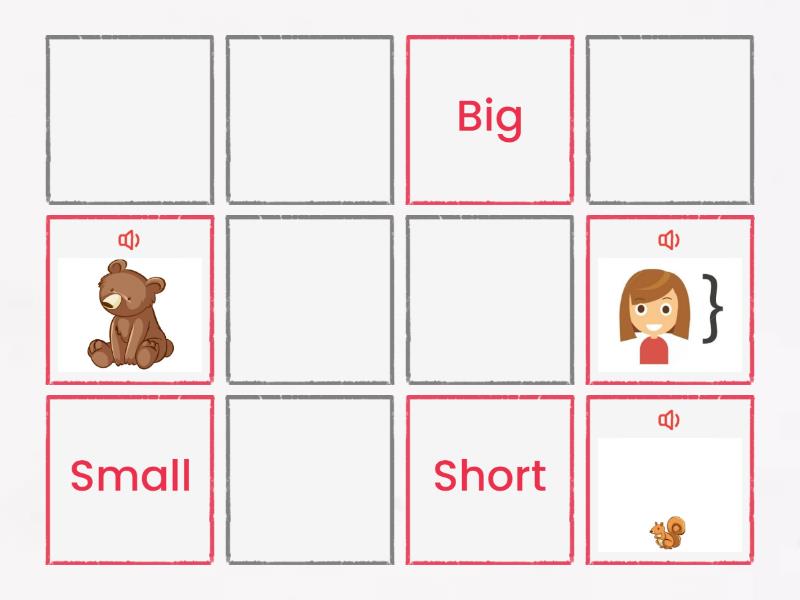 Kids box 1_unit 5_adjectives (pairs) - Matching pairs