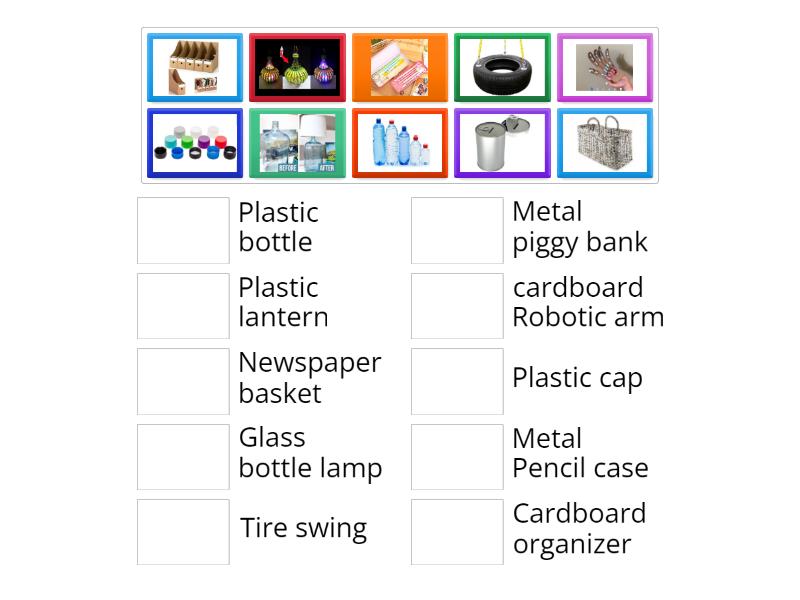 CHAPTER 4 : UPCYCLING USED MATERIALS (Match the Picture with the ...