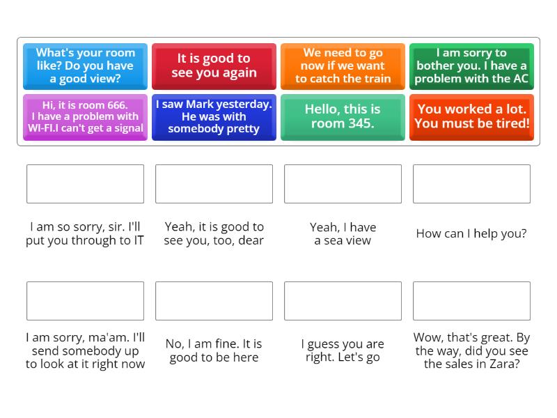 Practical English episode 1 PI - Match up