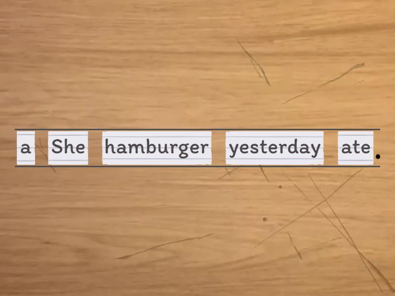 Inter 1 - Unit 1 - Simple Past Extra Practice - Unjumble