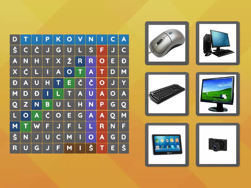 Digitalni uređaji - Wordsearch