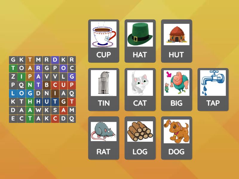 Find the word CVC - Wordsearch
